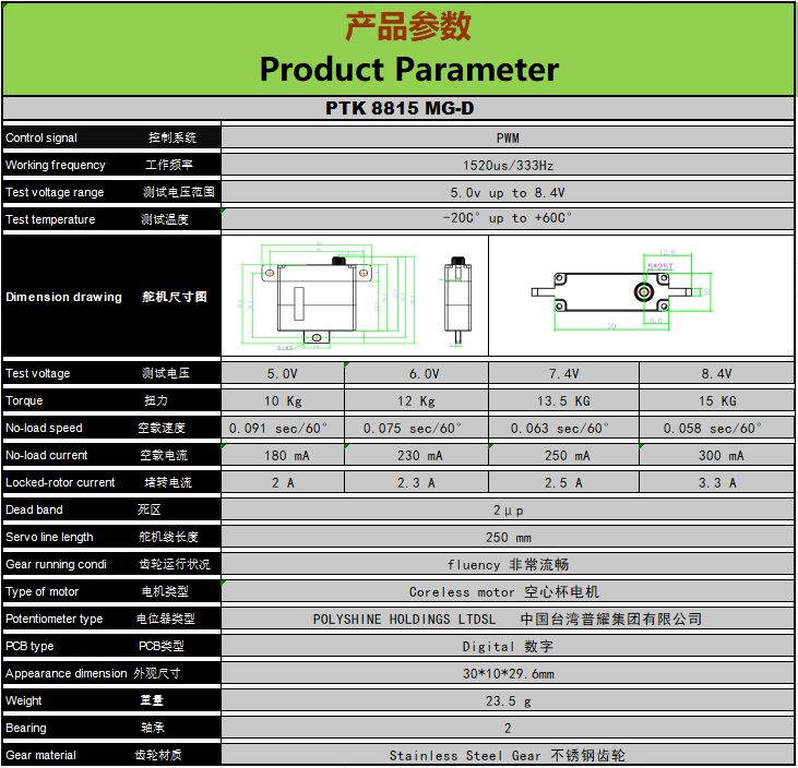 PTK 8815 MG-D - 网站